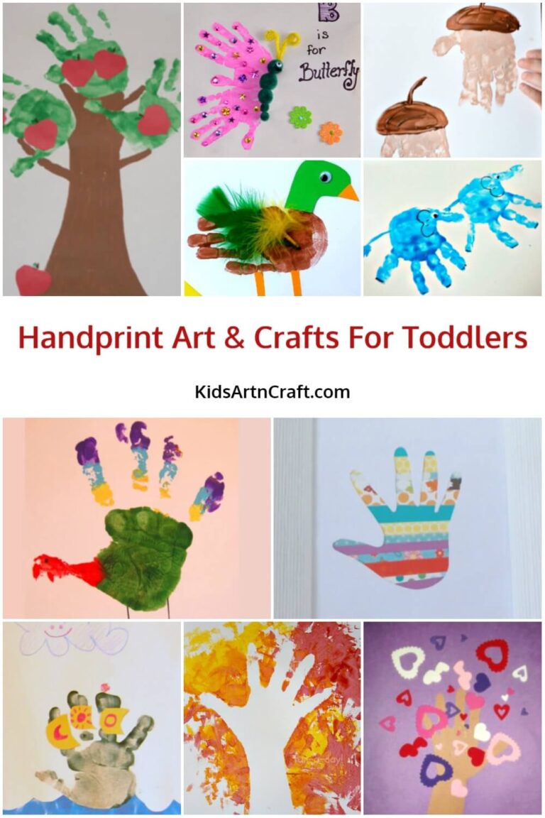 Handprint Art & Crafts For Toddlers - Kids Art & Craft