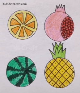 Fruits Drawing for Kids - Kids Art & Craft