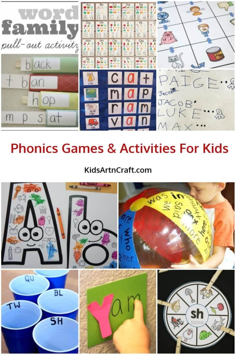 Phonics Games & Activities For Kids - Kids Art & Craft