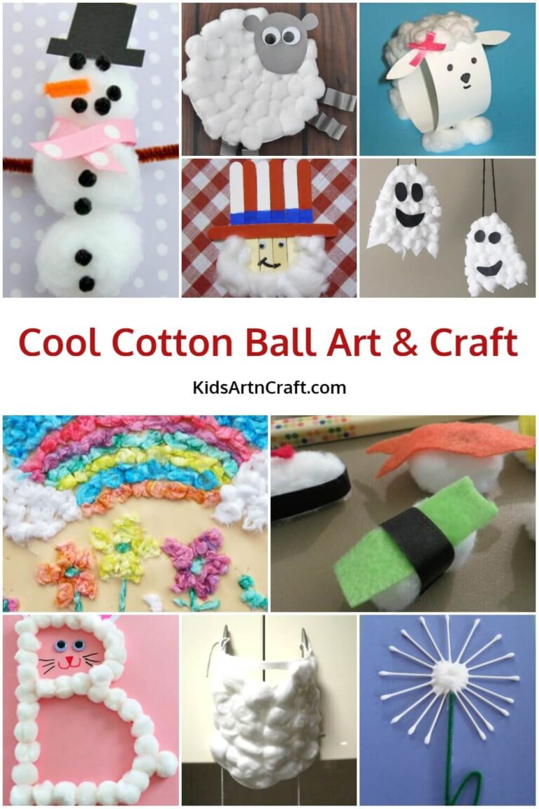 Cool Cotton Ball Art & Craft Ideas For Kids - Kids Art & Craft