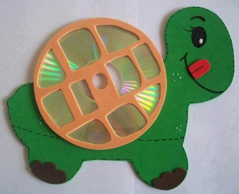 Recycled CD Kid Crafts - Kids Art & Craft