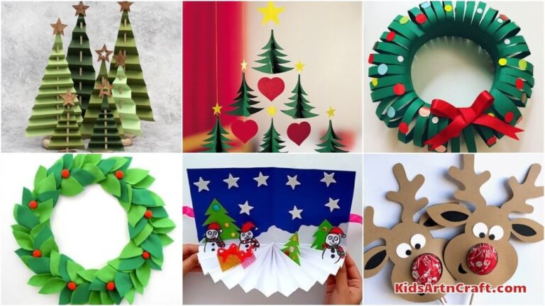 Christmas Paper Crafts for Kids to Make - Kids Art & Craft