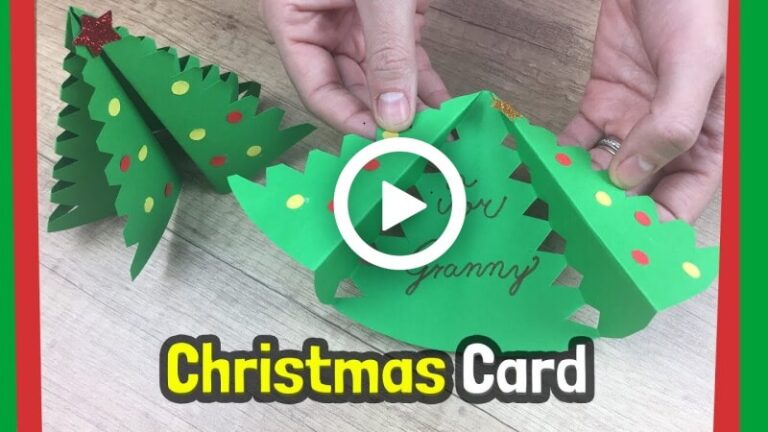 Christmas Tree DIY Gift Card - Kids Art & Craft