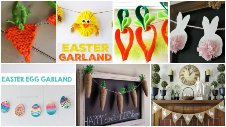 DIY Easter Garland Ideas to Celebrate The Festival - Kids Art & Craft