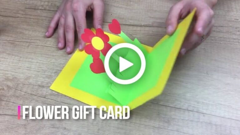 Flower Gift Card - Mother's Day DIY for Kids - Kids Art & Craft