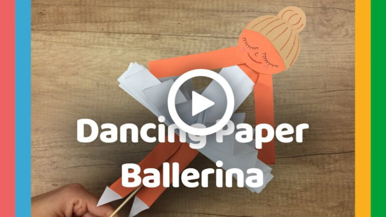How to Make a Paper Ballerina Toy for Kids - Kids Art & Craft