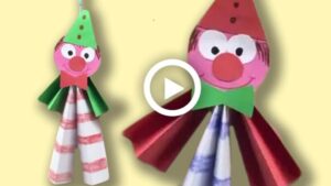 How To Make a Paper Clown Craft - Kids Art & Craft