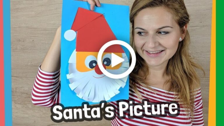 How to Make a Santa Claus Picture Craft - Kids Art & Craft