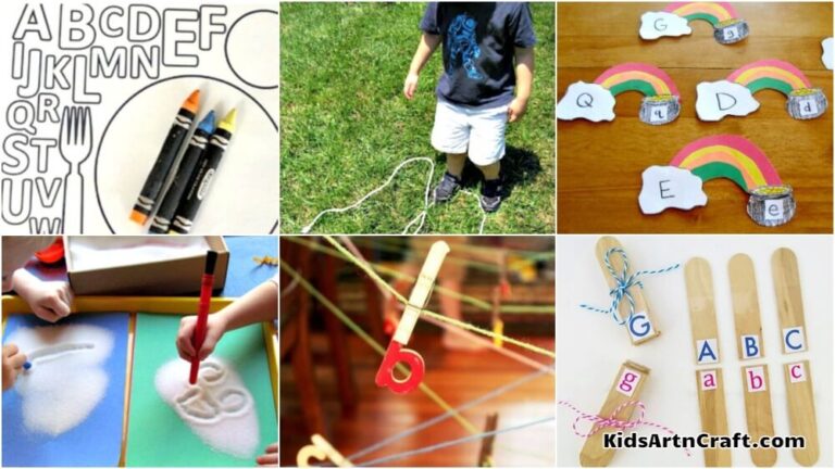 Alphabet Craft Activities For Kids - Kids Art & Craft