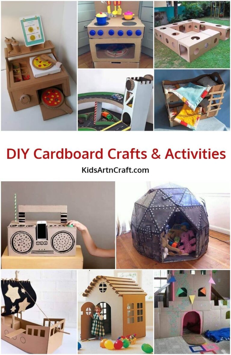 DIY Cardboard Crafts & Activities for Kids - Kids Art & Craft