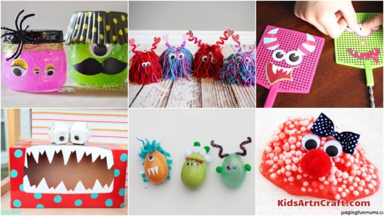 Crazy Monster Crafts For Kids - Kids Art & Craft