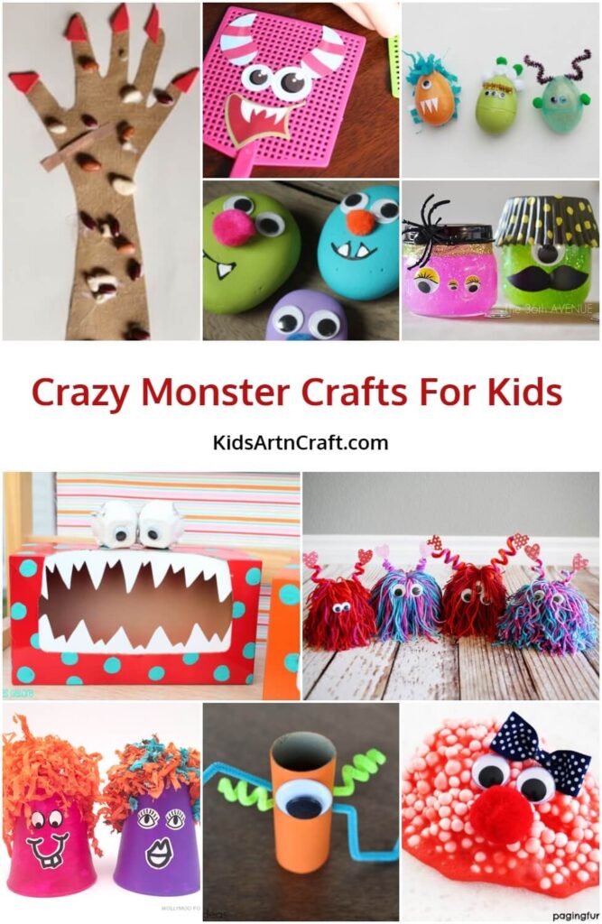 Crazy Monster Crafts For Kids - Kids Art & Craft