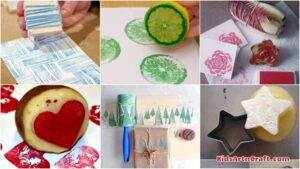 DIY Homemade Stamp Making Ideas For Children - Kids Art & Craft