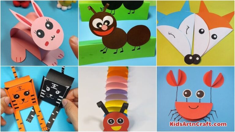 Easy Animal Paper Crafts for Kids - Kids Art & Craft
