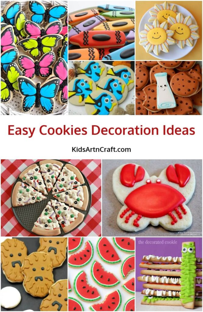 Easy Cookies Decoration Ideas For Kids - Kids Art & Craft