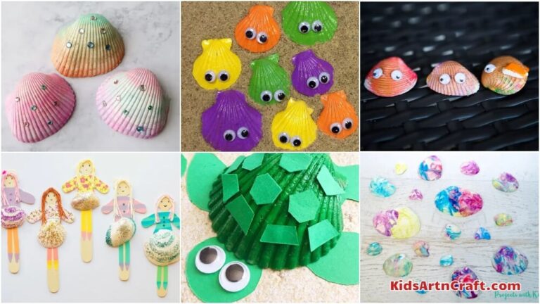 Easy Sea Shell Crafts & Activities for Kids - Kids Art & Craft