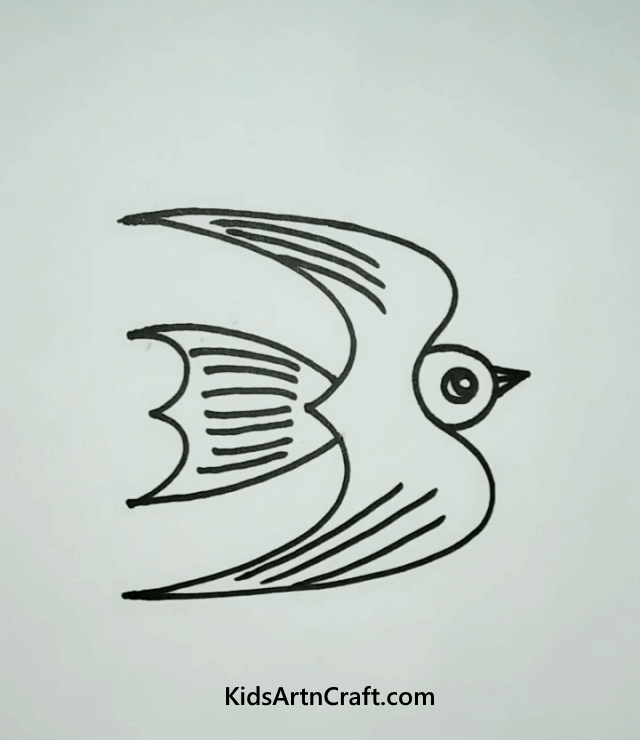Bird Drawings For Kids - Kids Art & Craft