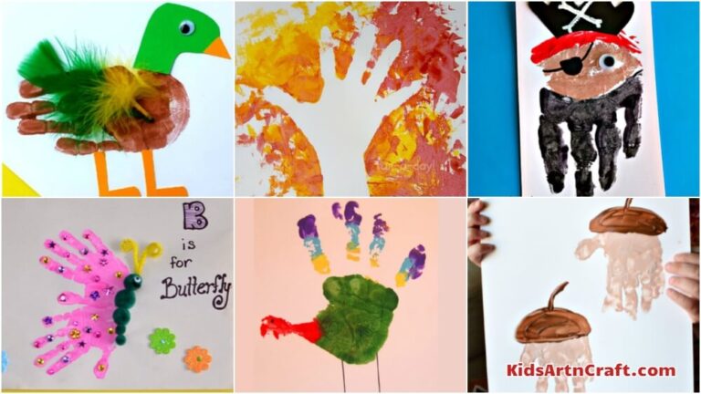 Handprint Art & Crafts For Toddlers - Kids Art & Craft