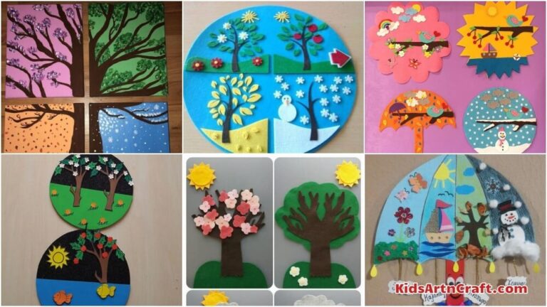 Changing Seasons Art Crafts Activities for Montessori Toddler - Kids ...