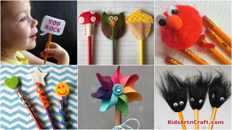 Pencil Toppers For Kids - Kids Art & Craft