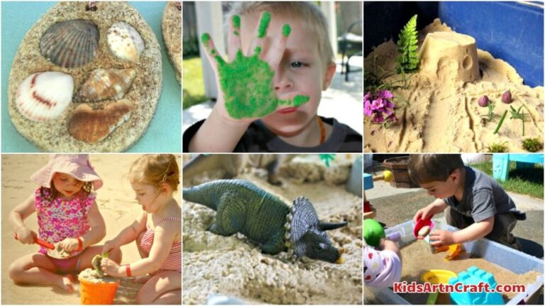 Sand Activities Ideas For Kids - Kids Art & Craft