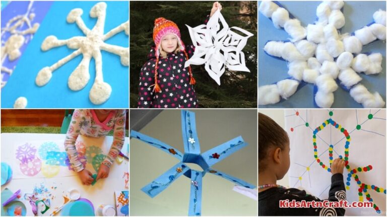 Snowflake Crafts and Activities For Kids - Kids Art & Craft