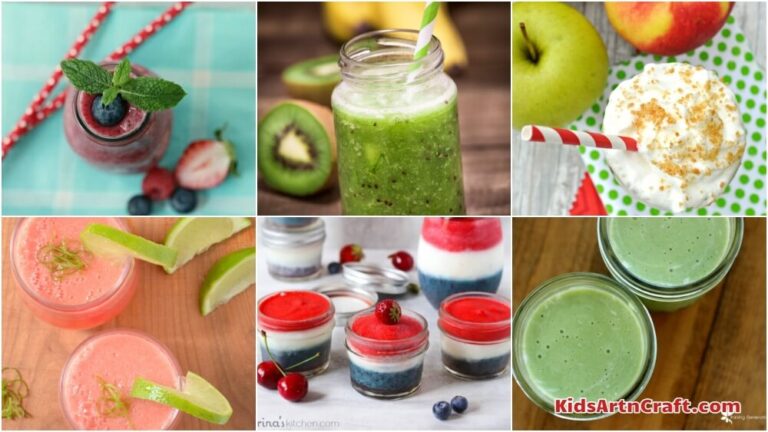 Yummy Smoothies For Kids To Try At Home - Kids Art & Craft