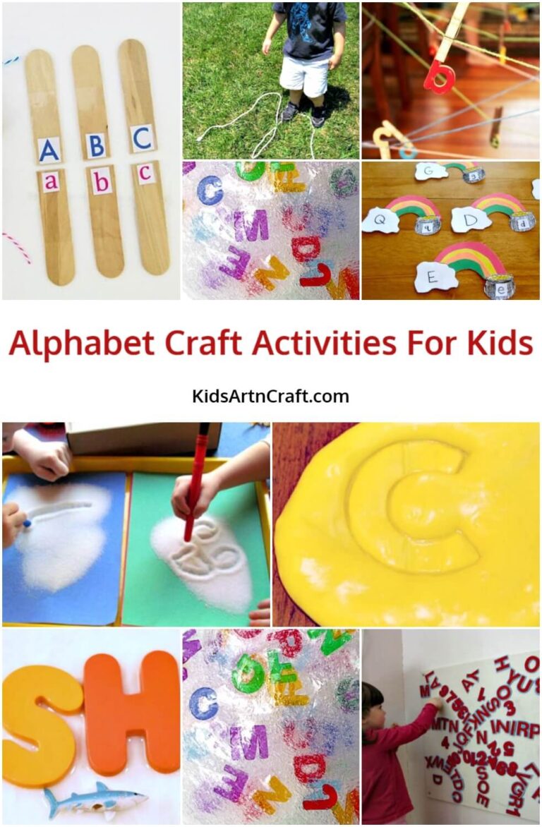 Alphabet Craft Activities For Kids - Kids Art & Craft