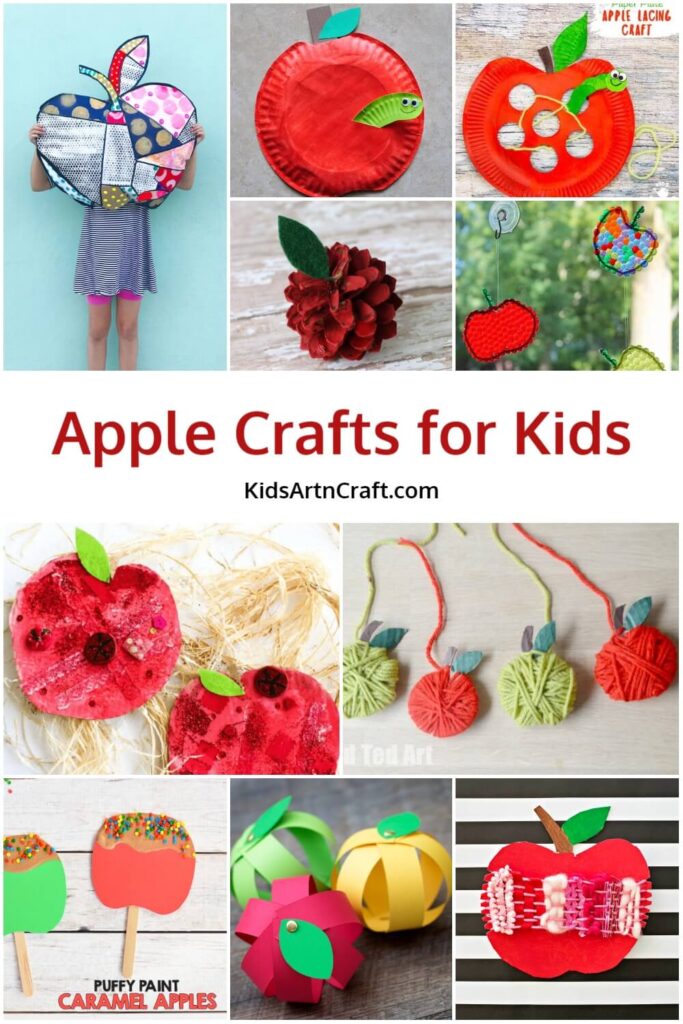24 Apple Crafts for Kids Made with Everyday Supplies! - Kids Art & Craft