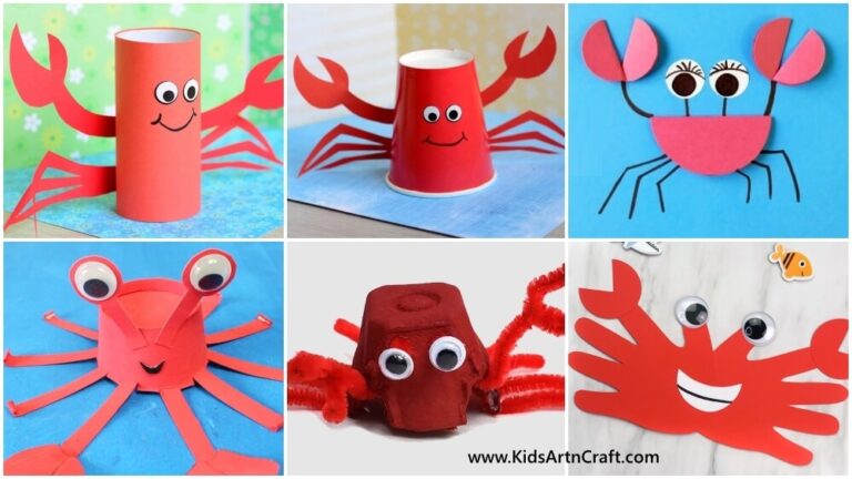 Easy Crab Crafts for Kids to Make - Kids Art & Craft