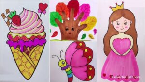 Cute Colorful Drawings for Kids - Kids Art & Craft