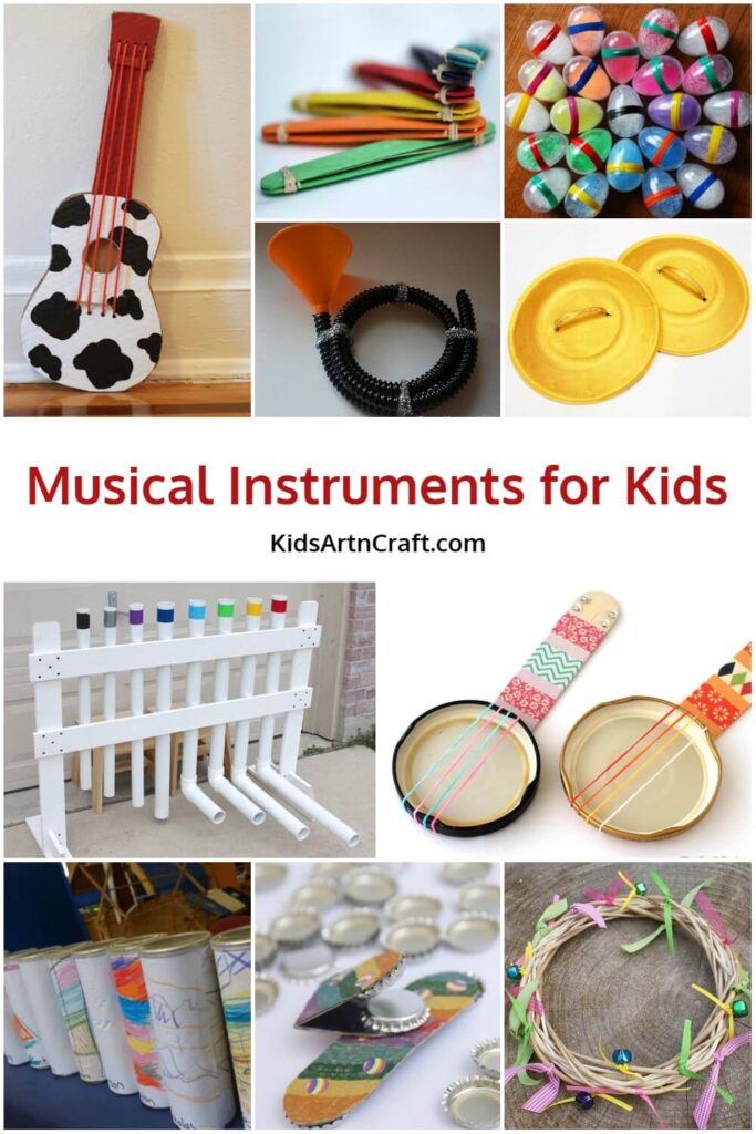 DIY Musical Instruments for Kids - Kids Art & Craft