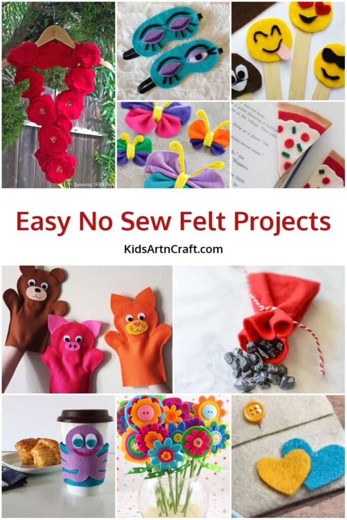Easy No Sew Felt Projects - Kids Art & Craft