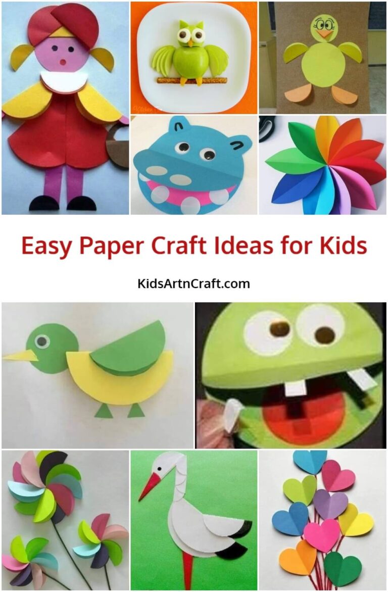 Easy Paper Crafts & Activities for Kids - Kids Art & Craft