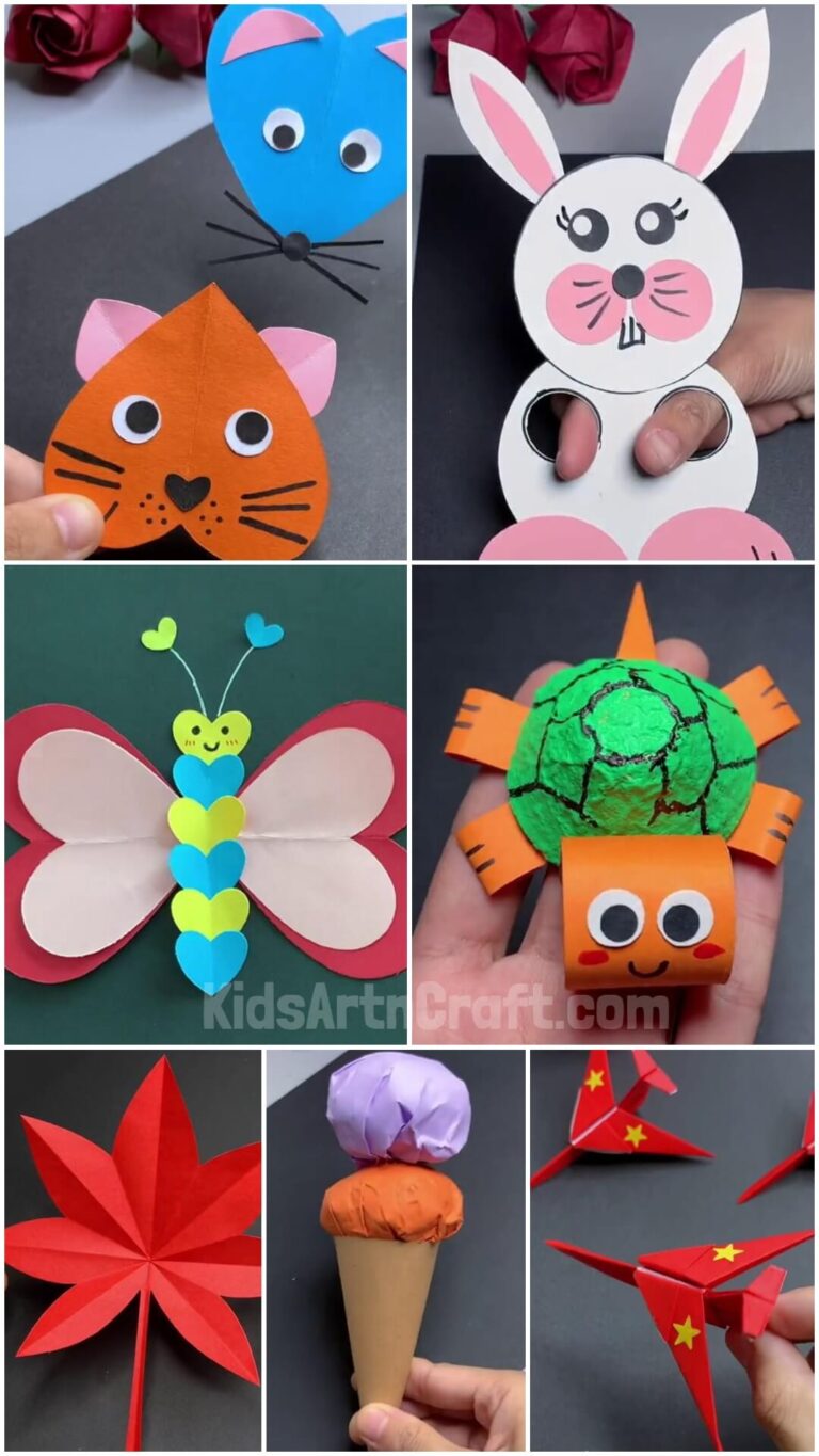 Easy to Make Unique Paper Crafts for Kids - Kids Art & Craft