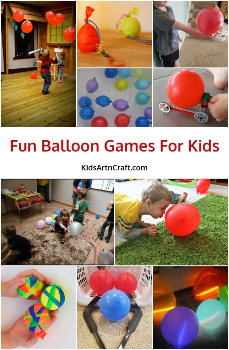 Fun Balloon Games For Kids To Play - Kids Art & Craft