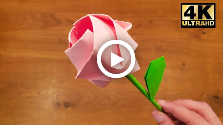 How to Make a Paper Rose - Kids Art & Craft