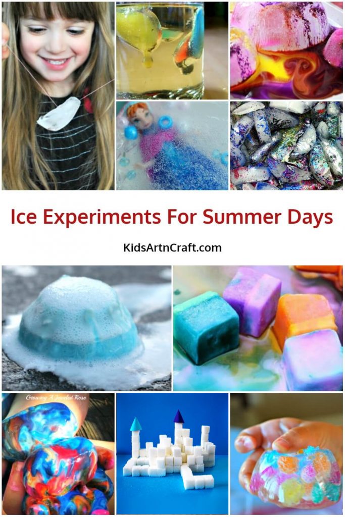 Ice Experiments For Summer Days - Kids Art & Craft