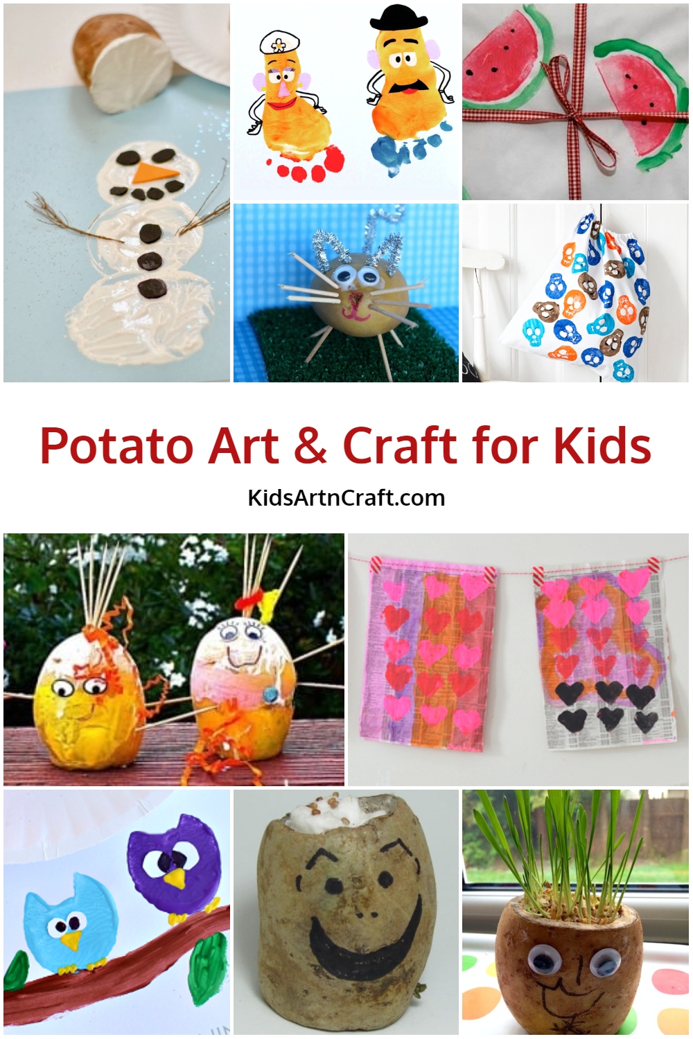 Potato Art & Craft Ideas for Kids - Kids Art & Craft
