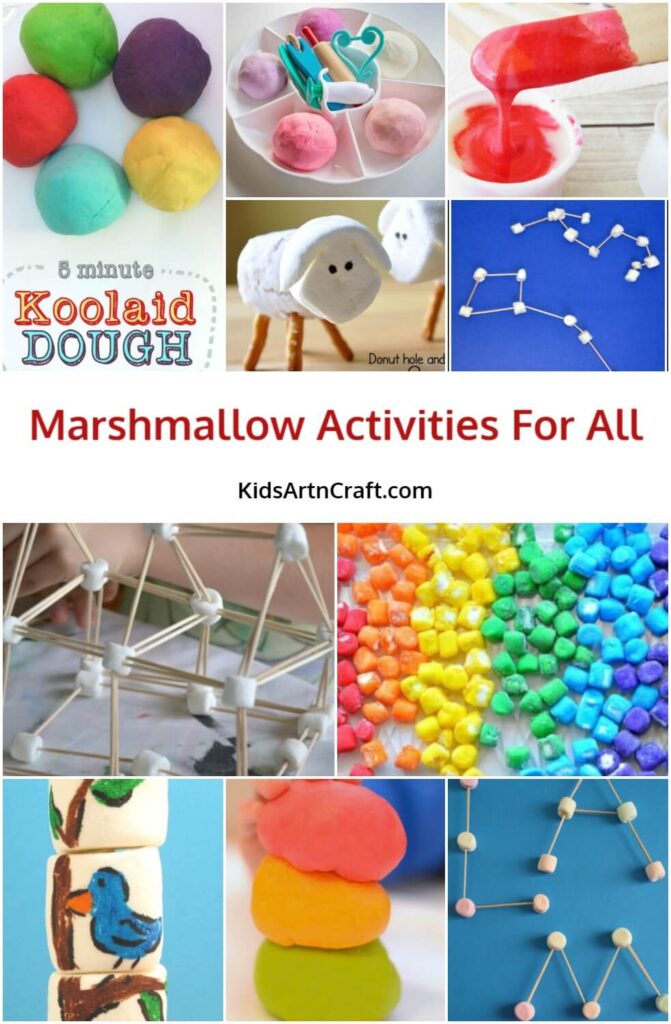 Marshmallow Activities For Kids of All Ages - Kids Art & Craft