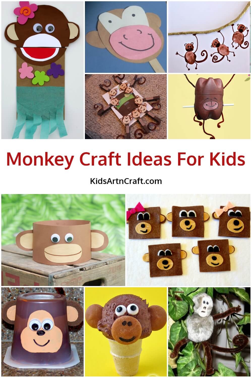 Monkey Craft Ideas For Kids - Kids Art & Craft