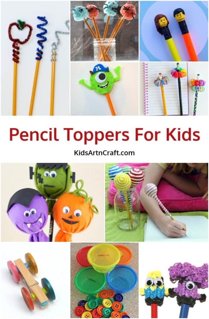 Pencil Toppers For Kids - Kids Art & Craft
