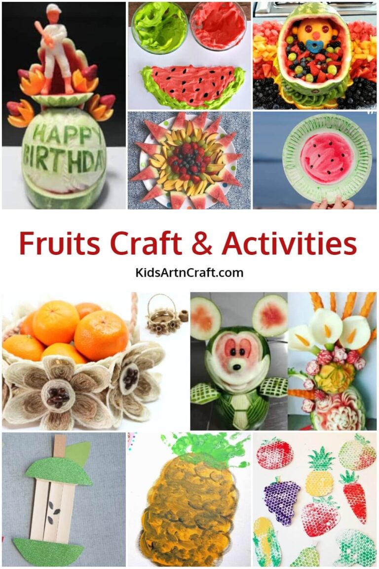 Fruits Craft & Activities for Kids - Kids Art & Craft