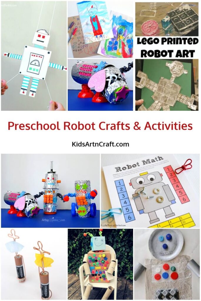 Preschool Robot Crafts & Activities - Kids Art & Craft
