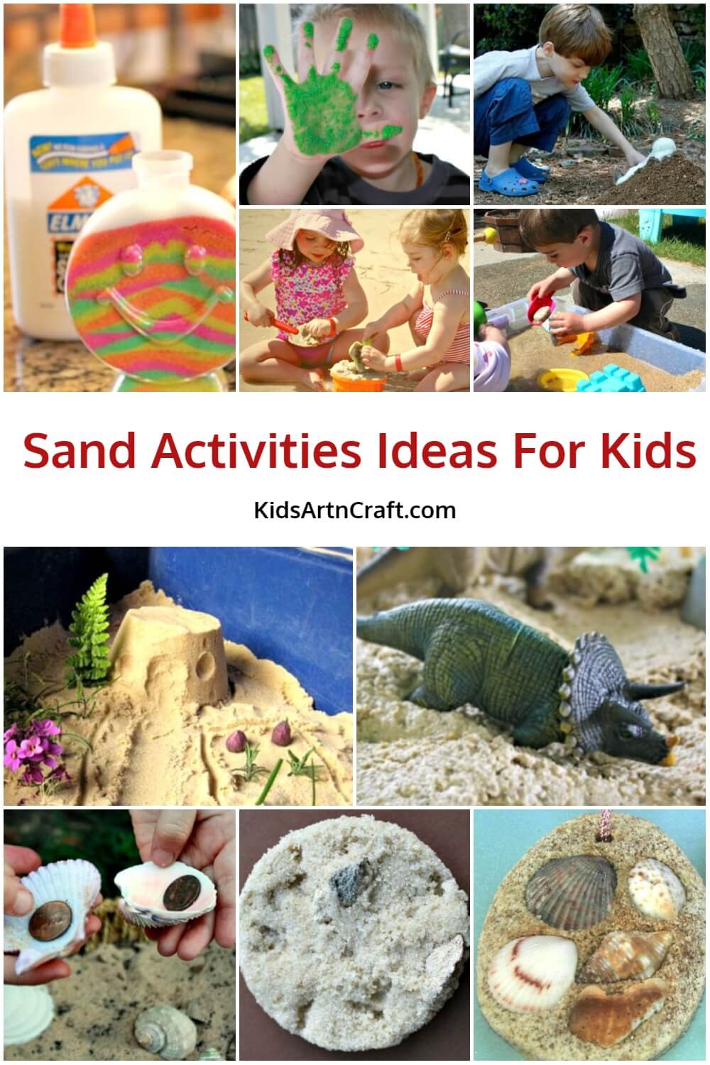 Sand Activities Ideas For Kids - Kids Art & Craft