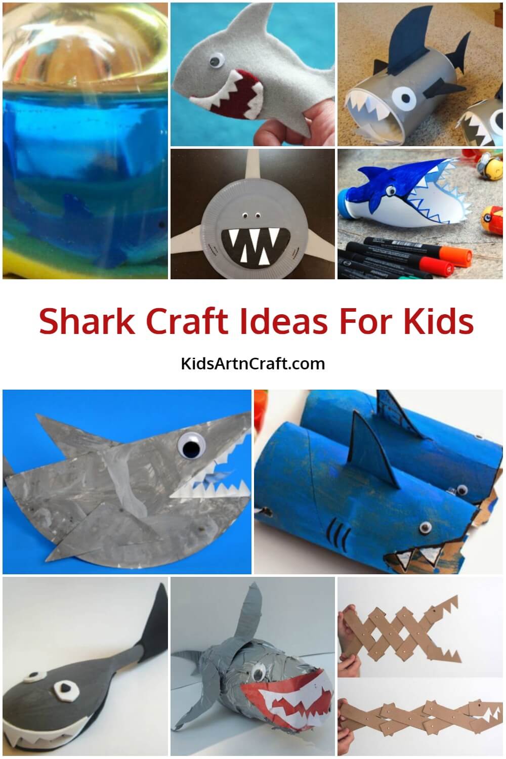 Shark Craft Ideas For Kids - Kids Art & Craft