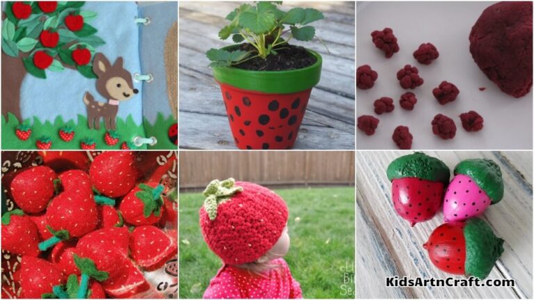 Strawberry Craft Ideas For Kids - Kids Art & Craft