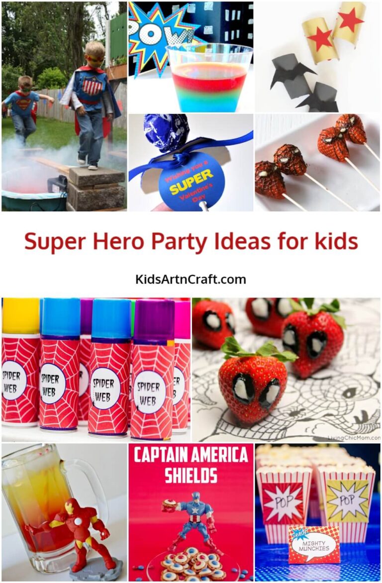 Super Hero Party Ideas For Kids To Celebrate - Kids Art & Craft