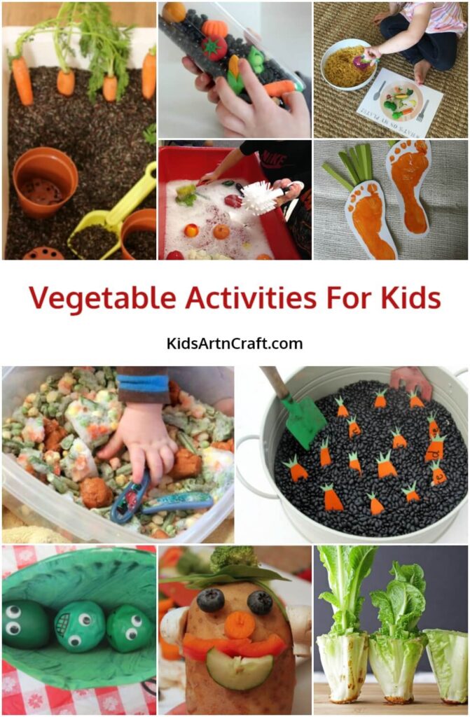 DIY Vegetable Activity Ideas For Kids - Kids Art & Craft