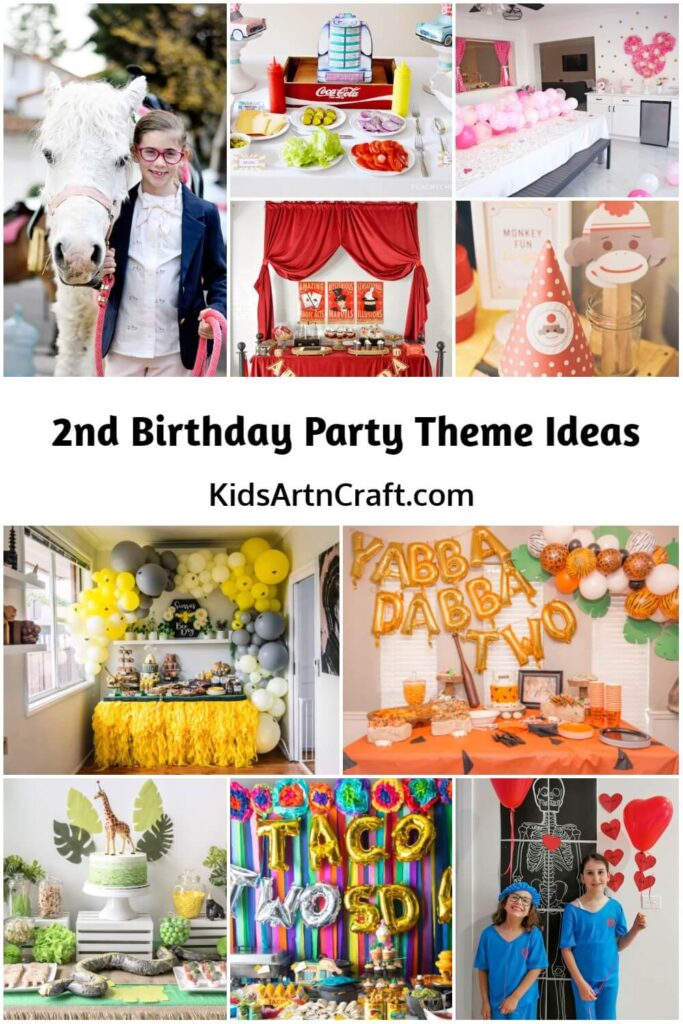2nd Birthday Party Theme Ideas for Your Toddler - Kids Art & Craft